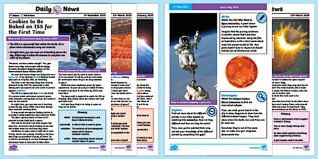 Stories From Space | Twinkl NewsRoom Resources - Twinkl