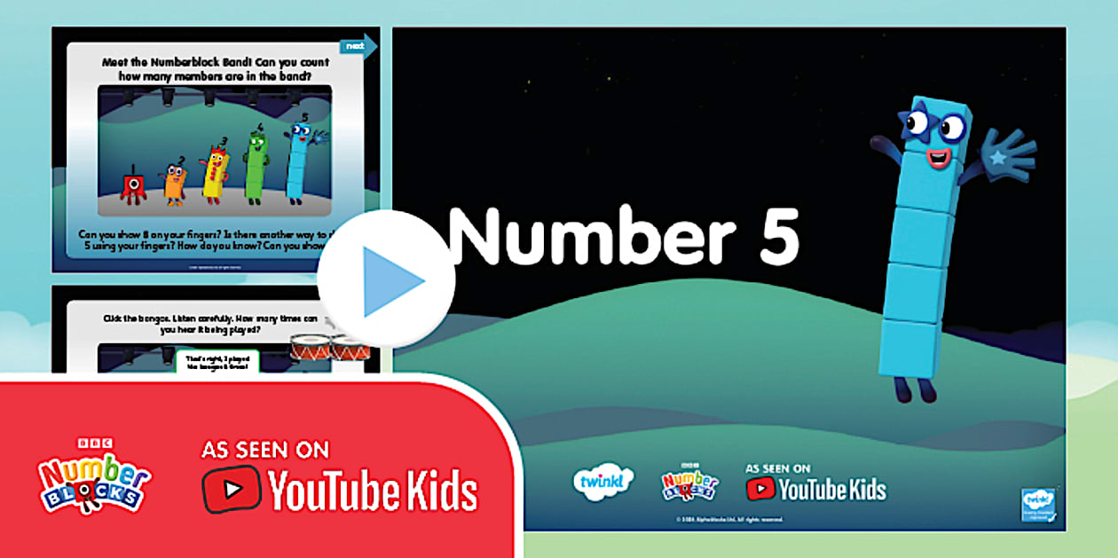 Numberblocks: Number 5's Band PowerPoint (teacher made)
