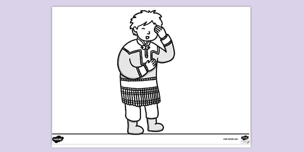 Kay with Glass in his Eye Colouring Sheet - Twinkl