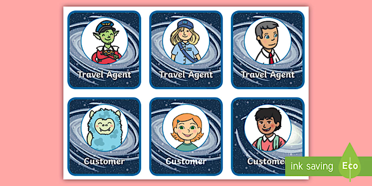 Space Travel Agents Role Play Badges (teacher made) - Twinkl