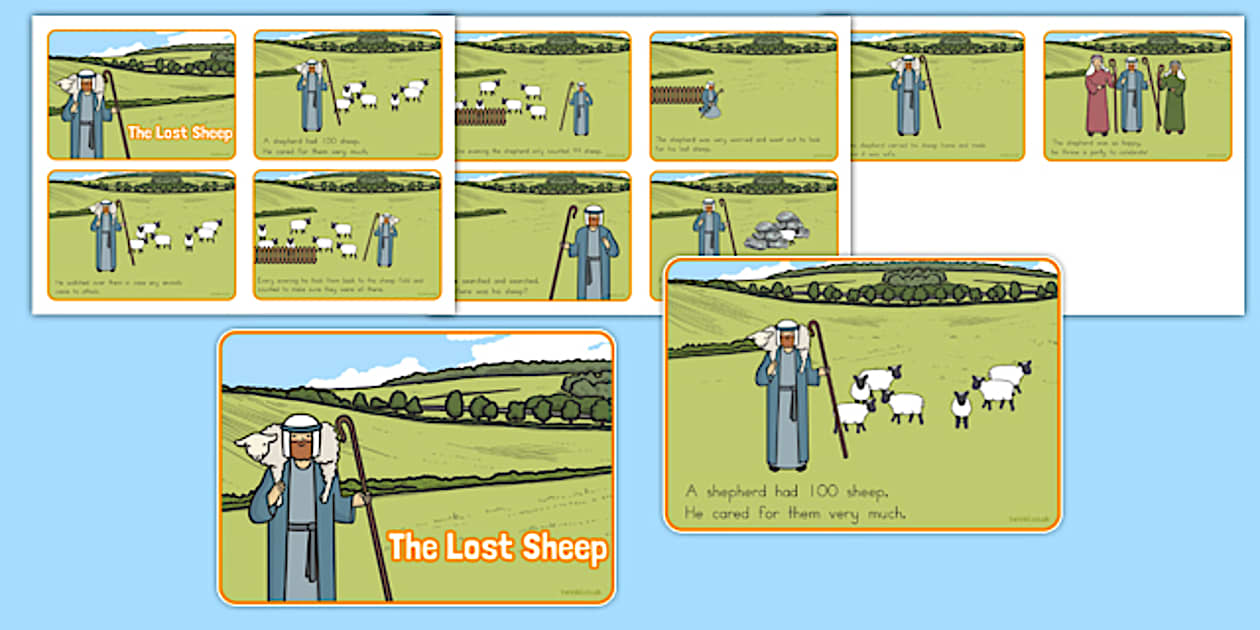The Lost Sheep Story Sequencing Worksheet (Teacher-Made)