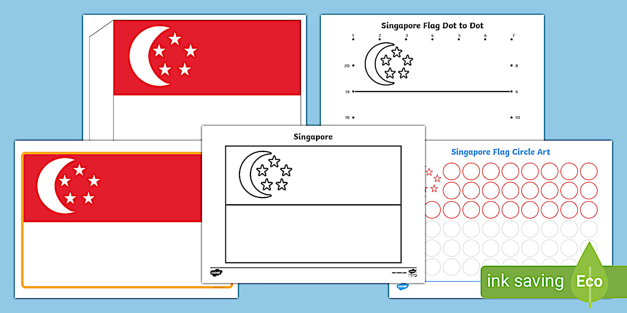 Singapore National Day Display Pack (teacher made) - Twinkl