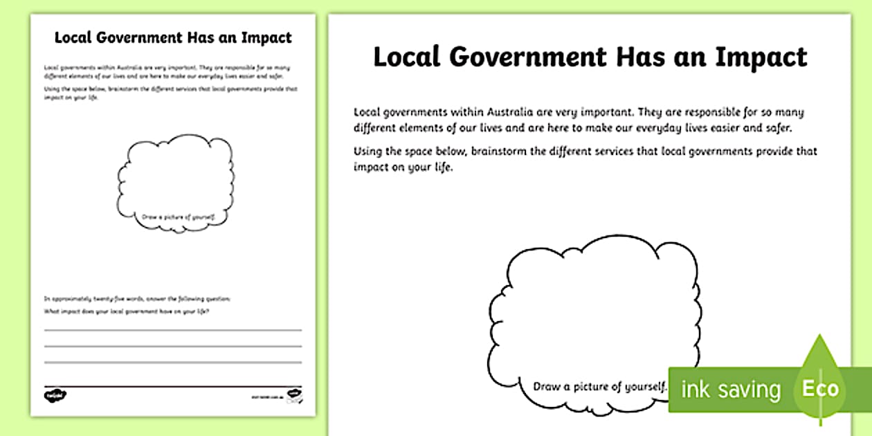 Local Government Has an Impact Worksheet