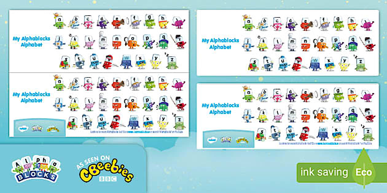 FREE! - Alphablocks: Alphabet Strip (teacher made) - Twinkl