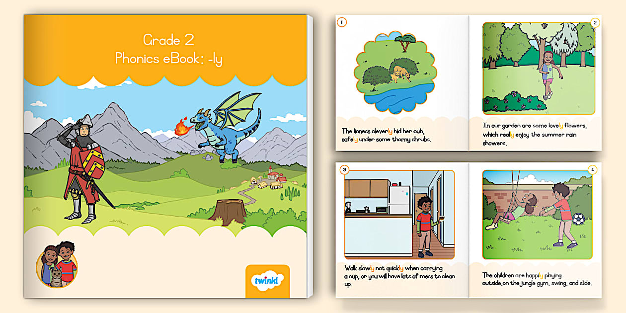 Grade 2 Phonics eBook: ly (Teacher-Made) - Twinkl
