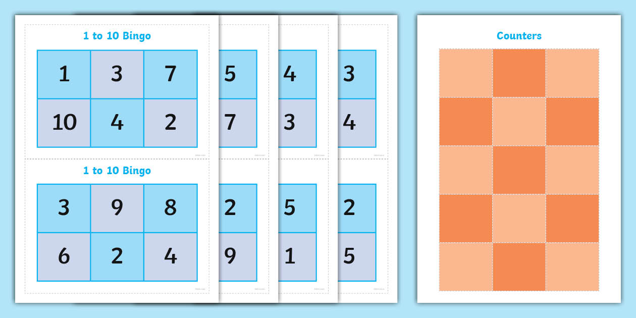 1 - 10 Bingo (teacher made) - Twinkl