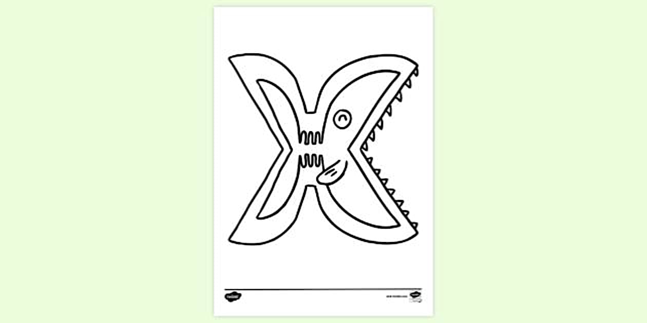 X-Ray Fish Colouring Sheet | Colouring Pages (teacher made)