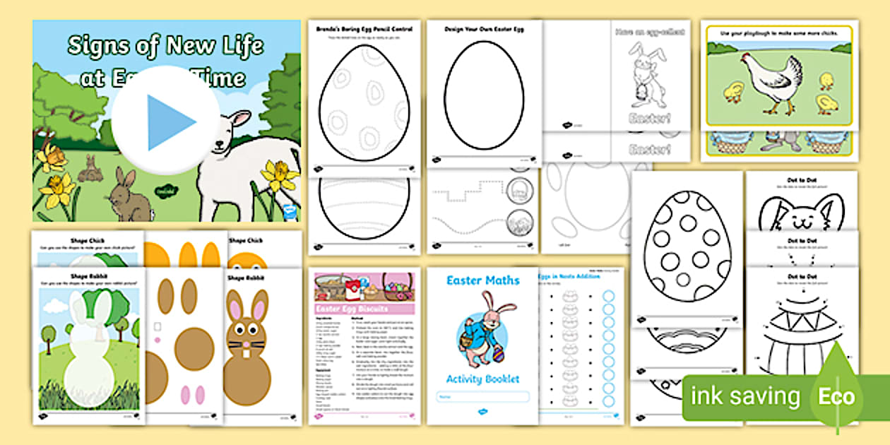 Easter Early Years Packs (teacher made) - Twinkl