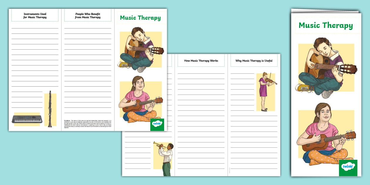 Music Therapy Leaflet Template (teacher made) - Twinkl
