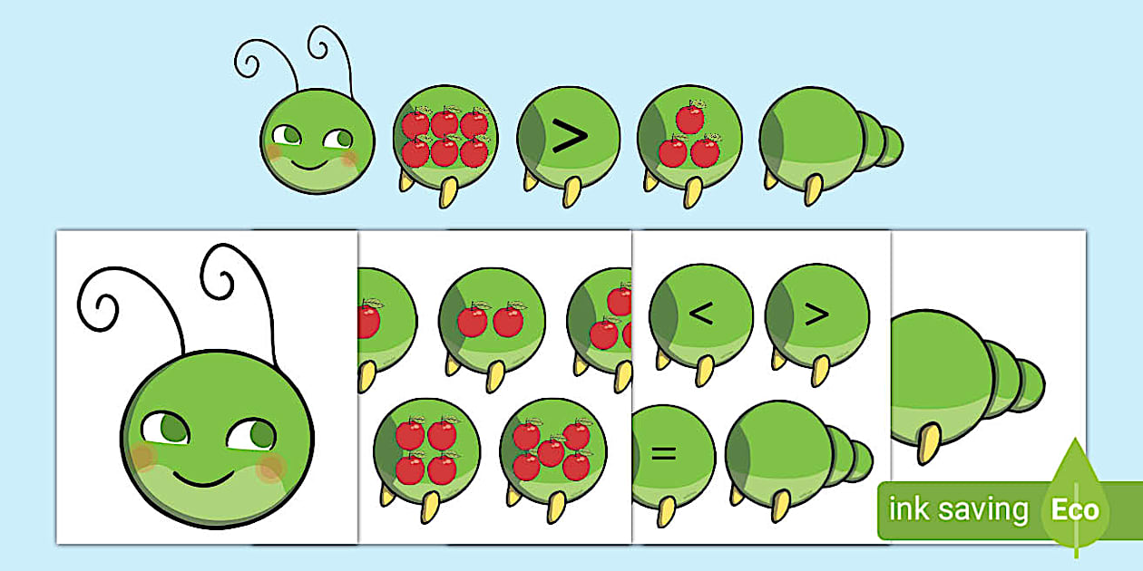 Caterpillar Comparison Up to 10 (teacher made) - Twinkl