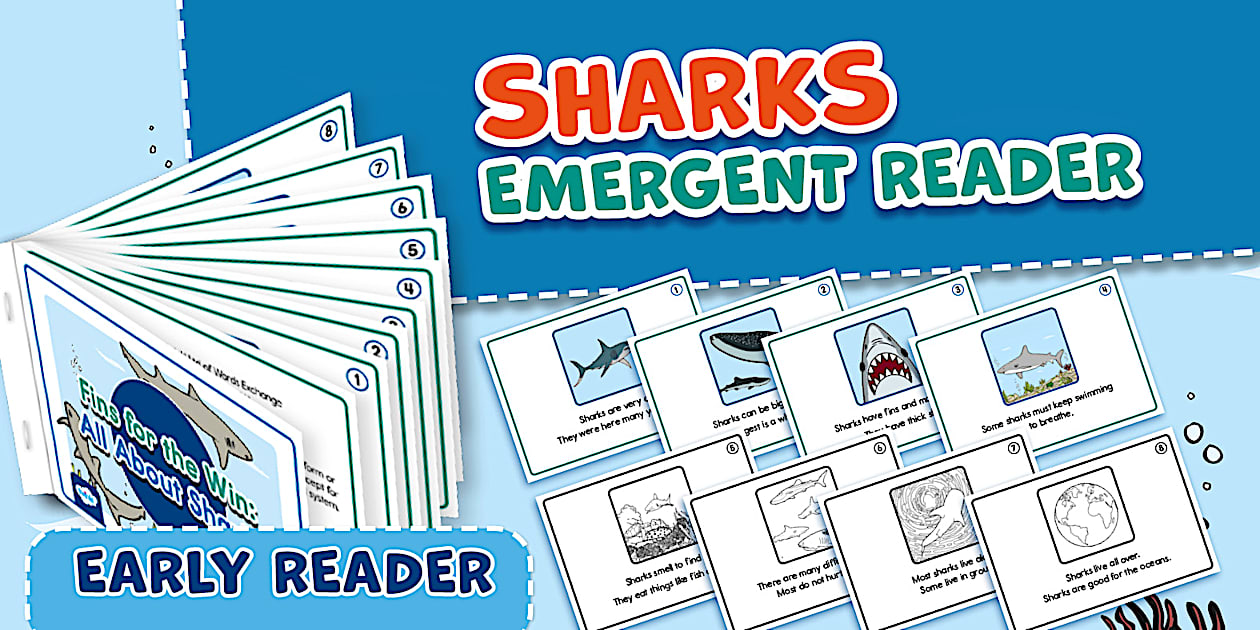 Fins for the Win Emergent Reader (teacher made) - Twinkl