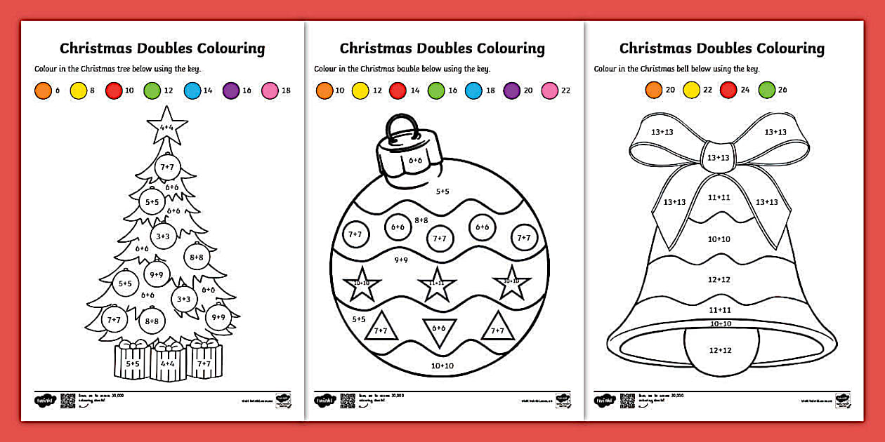 Maths Christmas Colouring | Australian Primary Curriculum