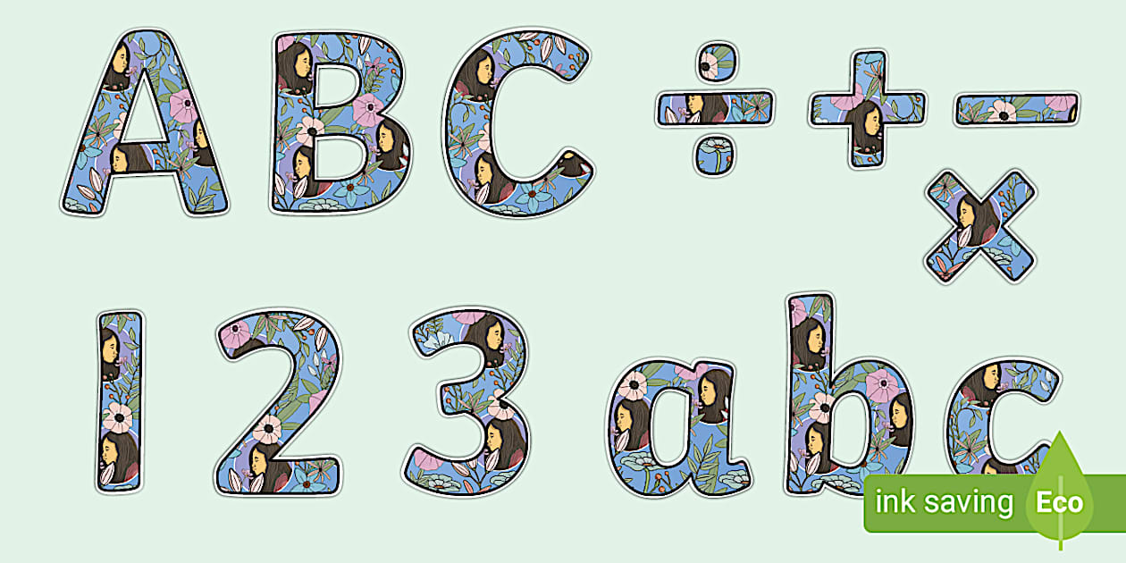 Nurture Display Lettering (teacher made) - Twinkl