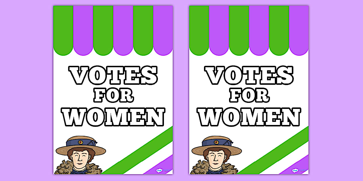 Suffragette Posters - Votes for Women Poster - History