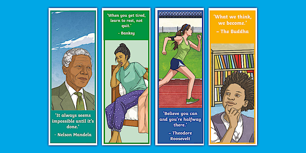Short Encouragement Quotes Bookmarks (teacher made) - Twinkl