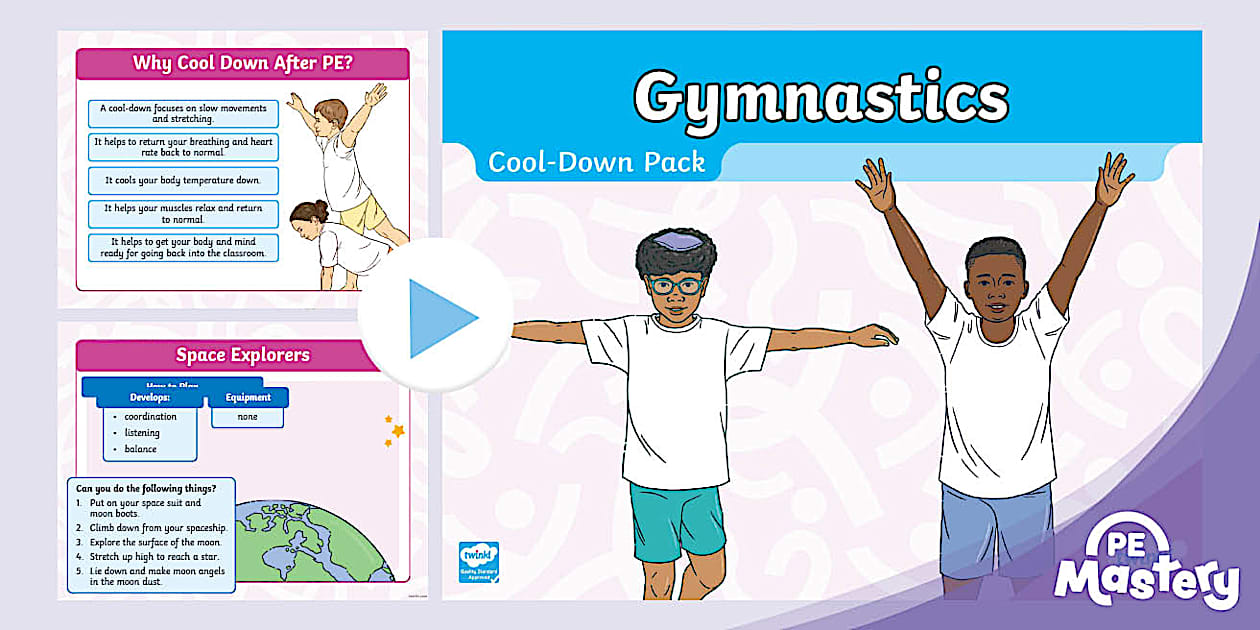 Gymnastics Balance and Shape Cool-Down Games and Activities
