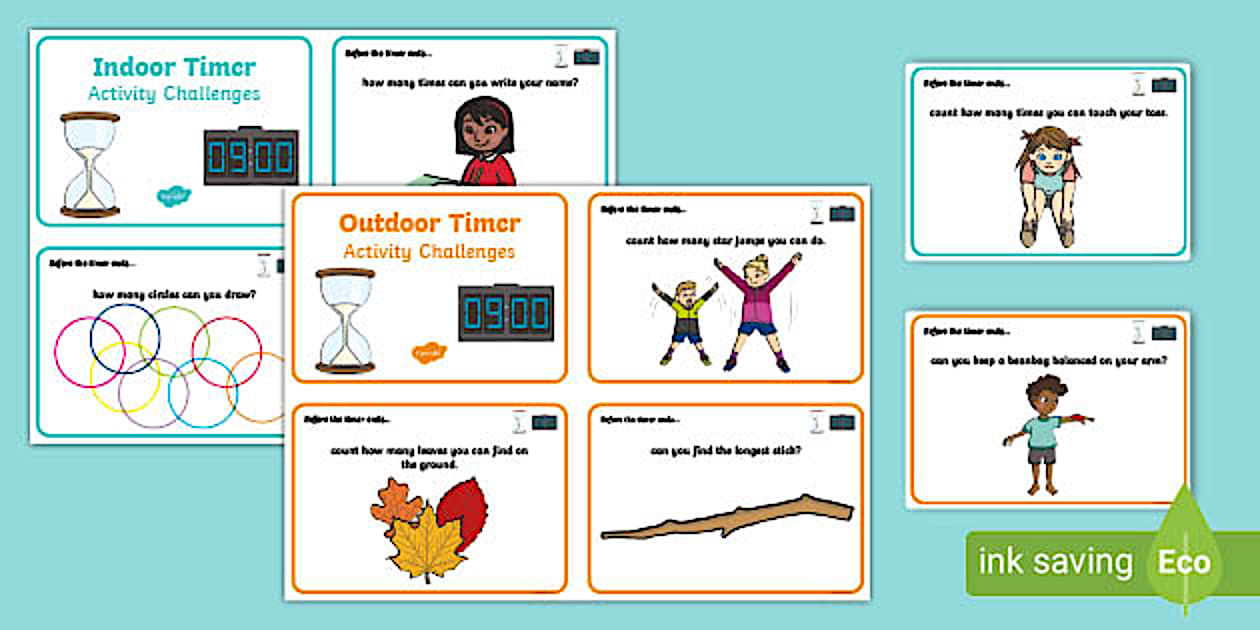 👉 Measuring Time EYFS | Activity Challenge Cards | Twinkl