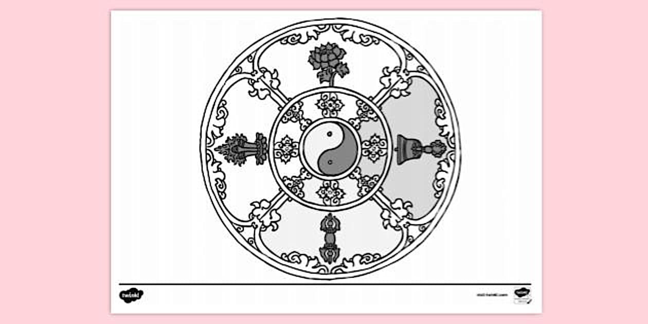 Advanced Mandala Colouring Page | Colouring Sheets - Twinkl