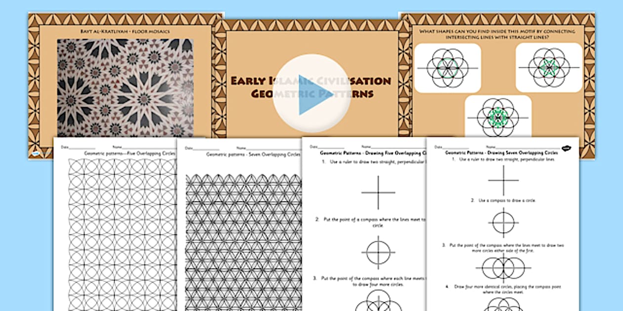 Early Civilisation Islamic Geometric Patterns | Lesson Pack