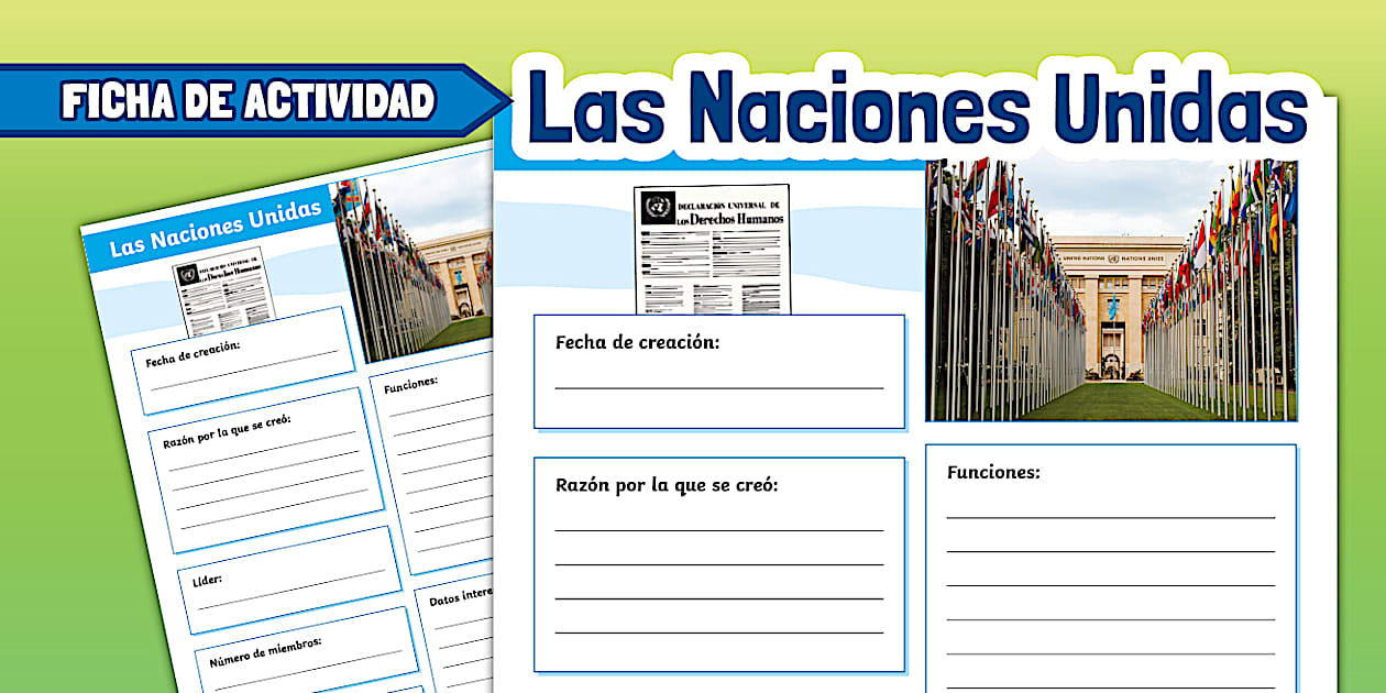 Ficha de actividad: Las Naciones Unidas