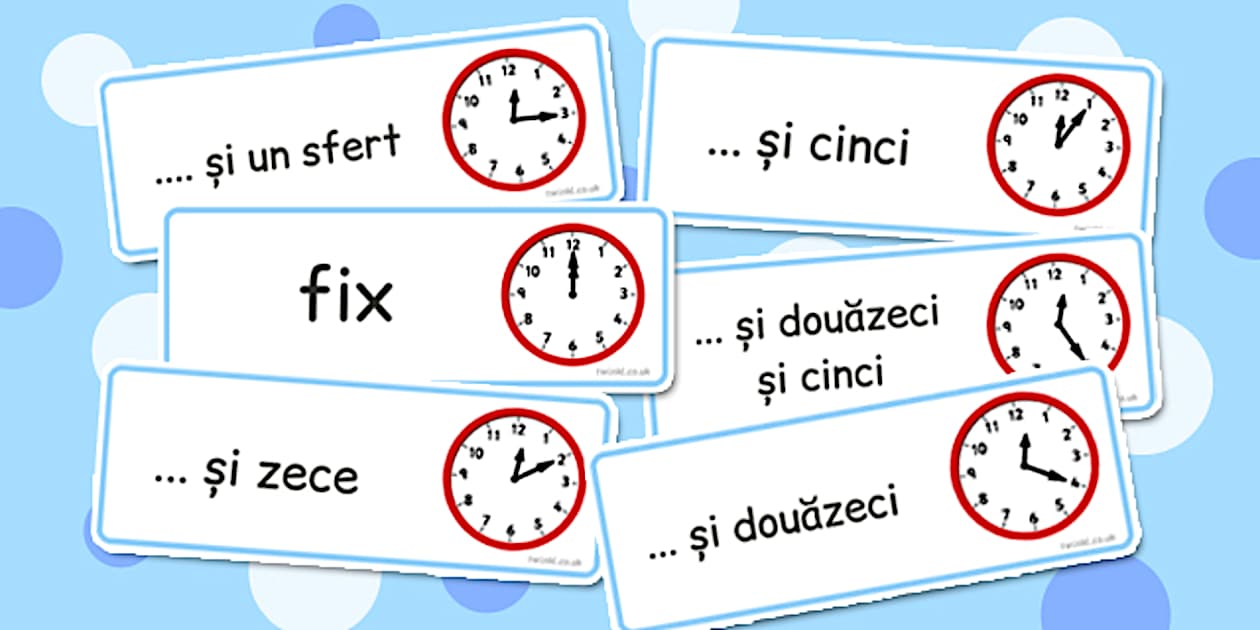 Cursive Învățăm să citim ora - Cartonașe - Twinkl