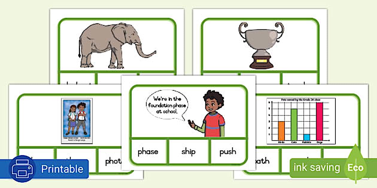 Grade 3 Phonics: ph, gh (f) peg card activity (teacher made)