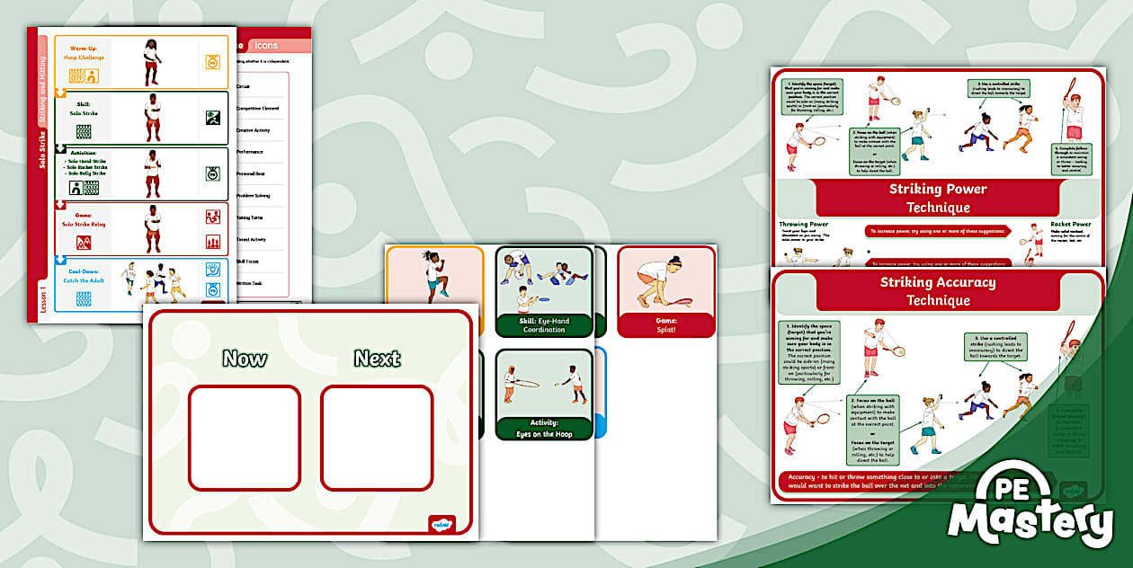 PE Mastery: Y2 Striking and Hitting Inclusive Support Pack