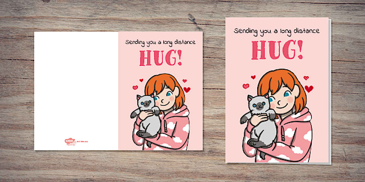 Sending You a Long Distance Hug Card - Thoughtful Cards