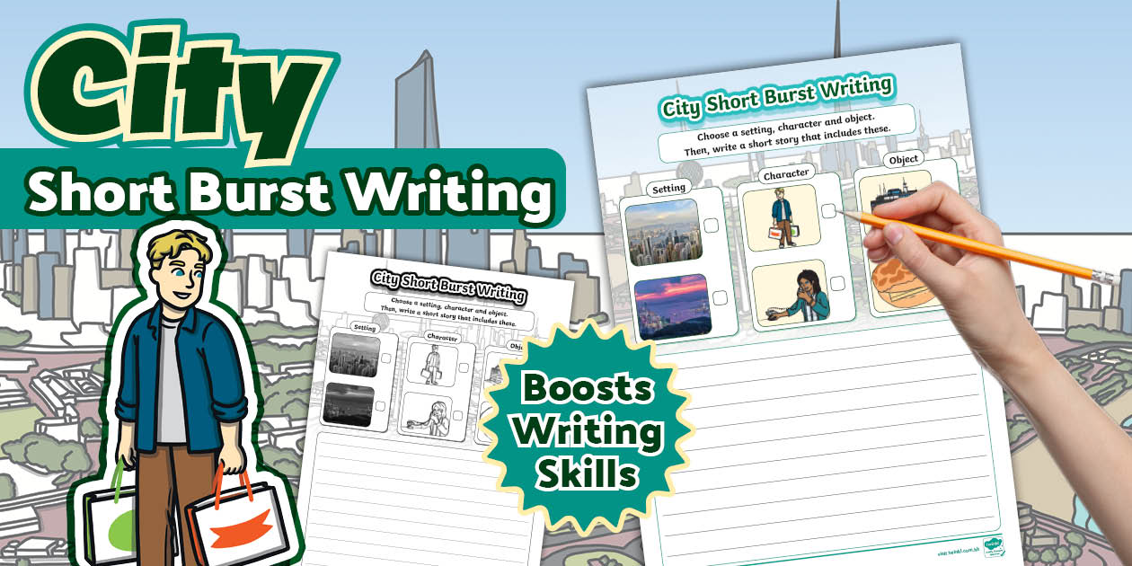 City Short Burst Writing Template