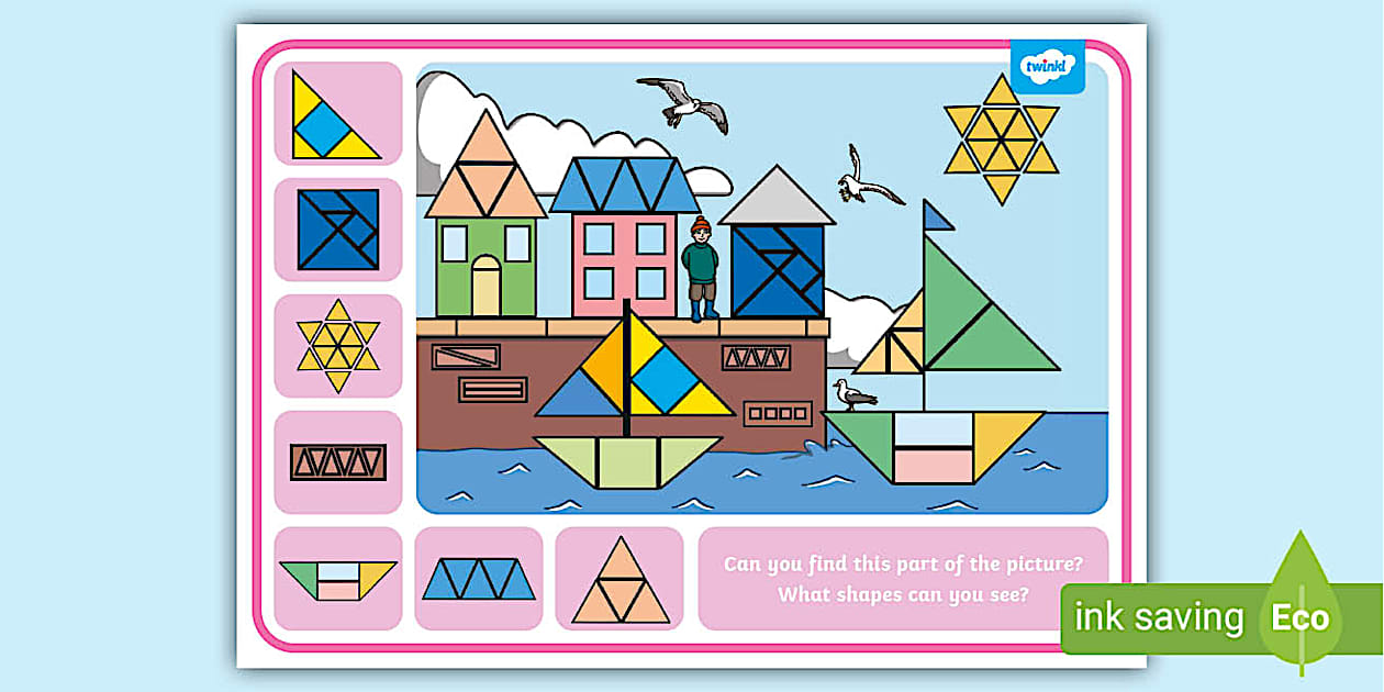👉 Talk About Arranging Shapes Maths Activity - Twinkl
