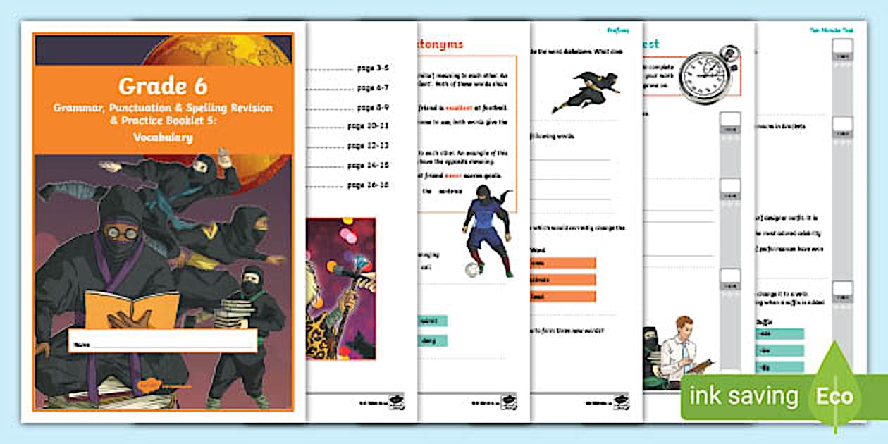 Grammar, Punctuation & Spelling Revision & Practice Booklet 5