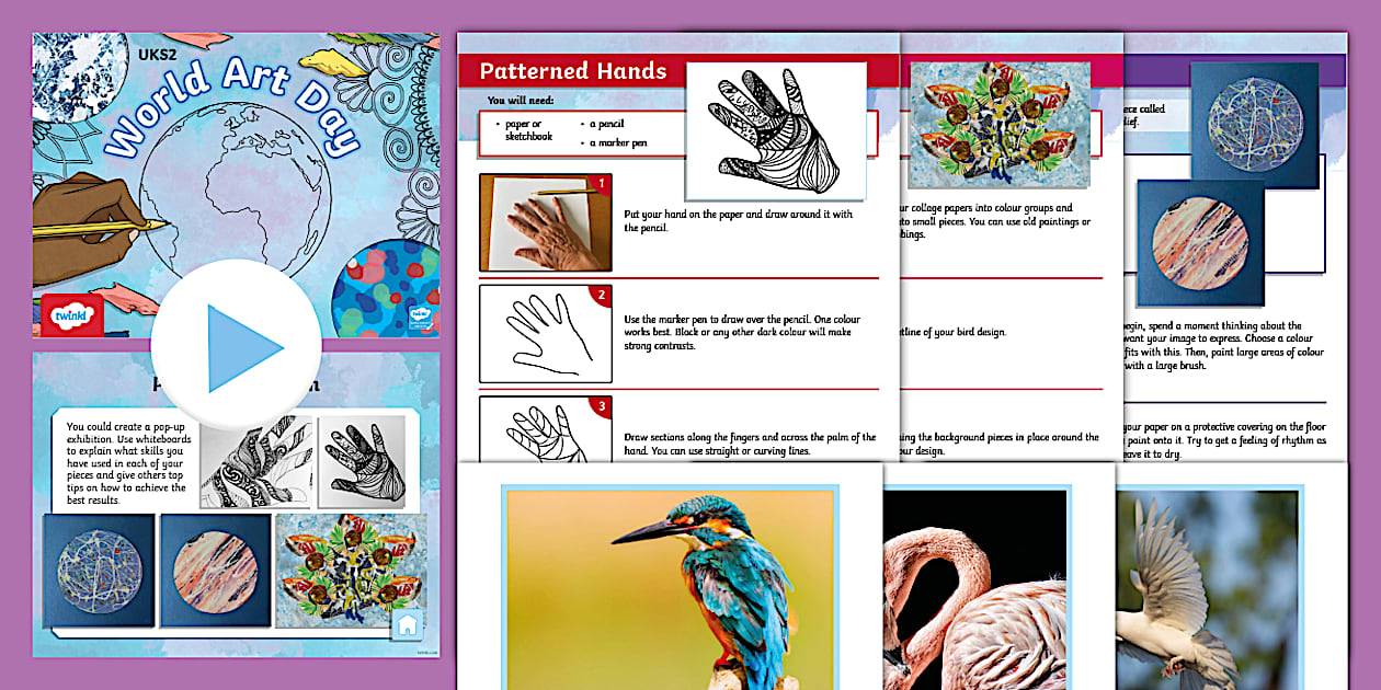UKS2 World Art Day Activity Pack (Teacher-Made) - Twinkl