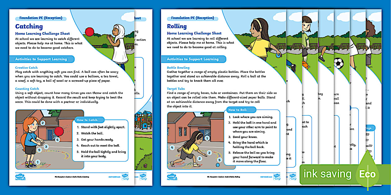 Foundation PE (Reception) - Games - Best of Balls Home Learning Challenge