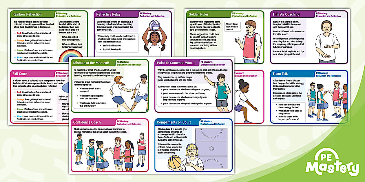 PE Mastery: Evaluation and Reflection Activity Pack - Twinkl