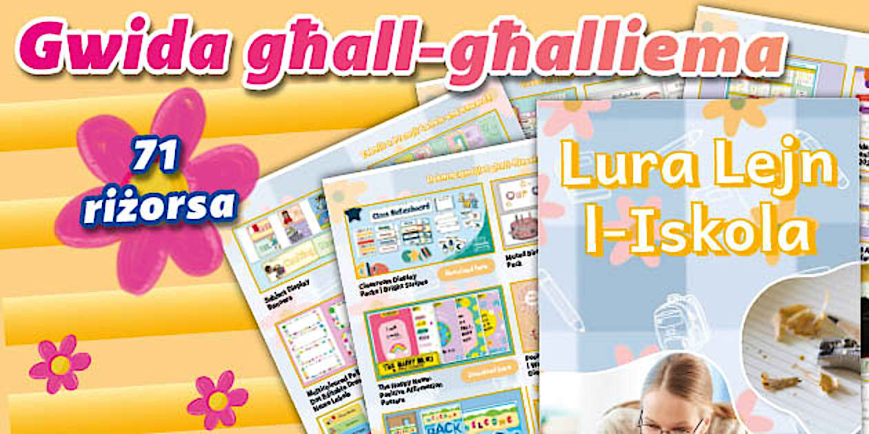 * NEW * B'XEJN! Gwida għal-Lura Lejn l-Iskola - Twinkl