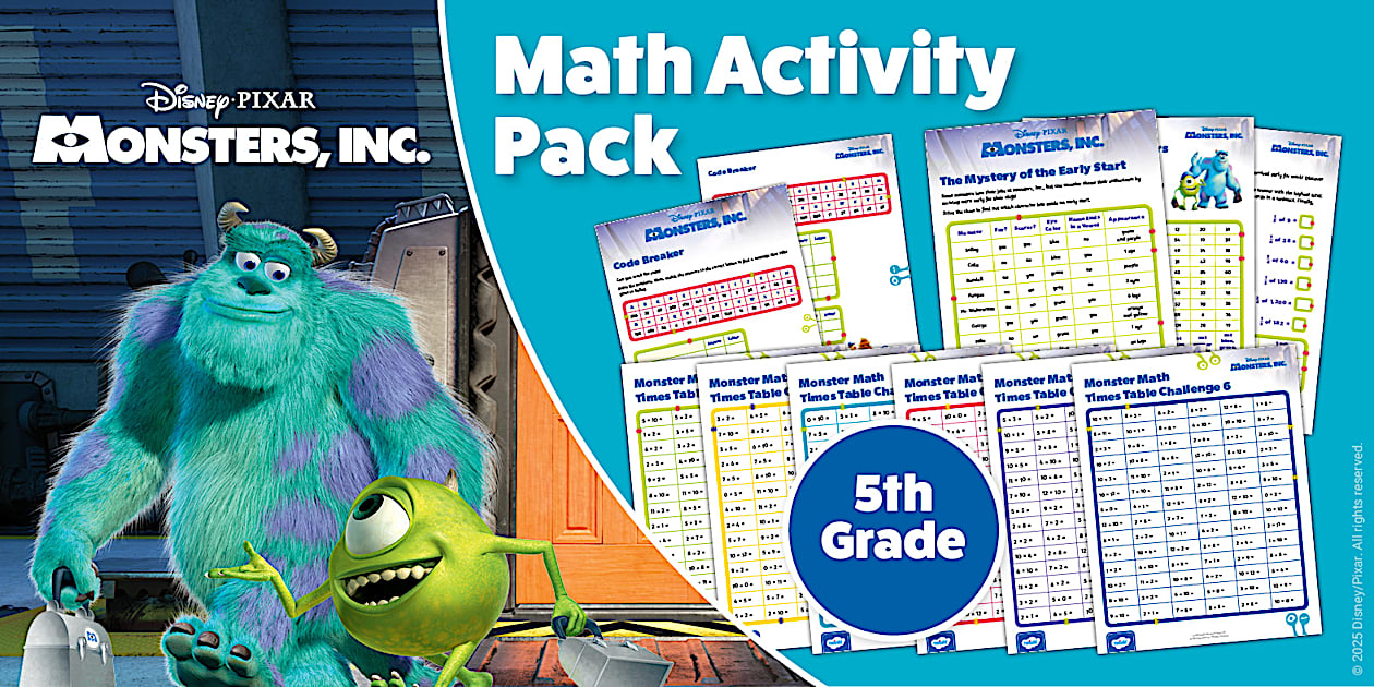 Monsters, Inc.: Math Pack | Number Skills & Problem Solving
