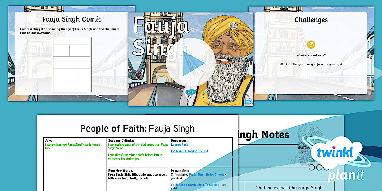 RE: People of Faith: Fauja Singh Year 4 Lesson Pack 4