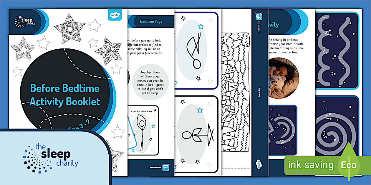 The Sleep Charity: Before Bedtime Activity Booklet (Age 3-7)