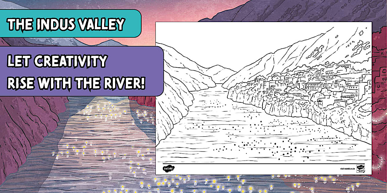 Indus Valley Colouring Sheet