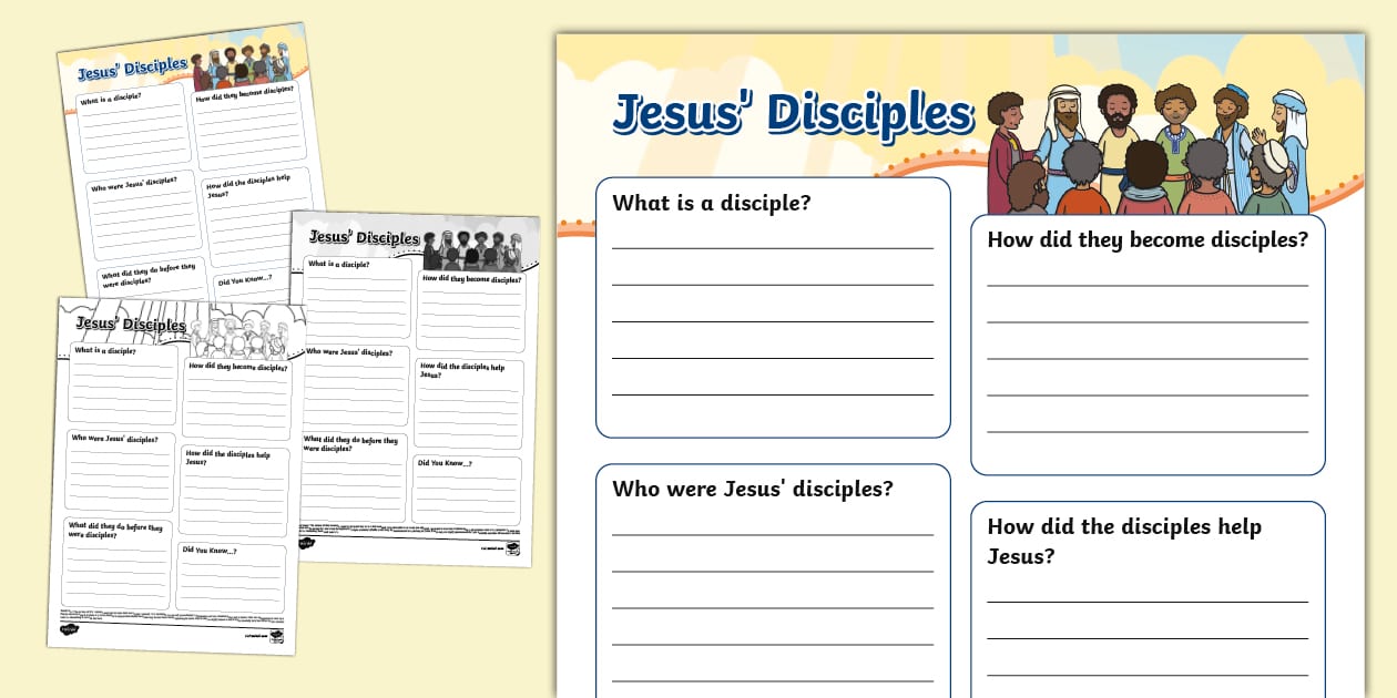 Jesus' Disciples Fact File Template (teacher made) - Twinkl