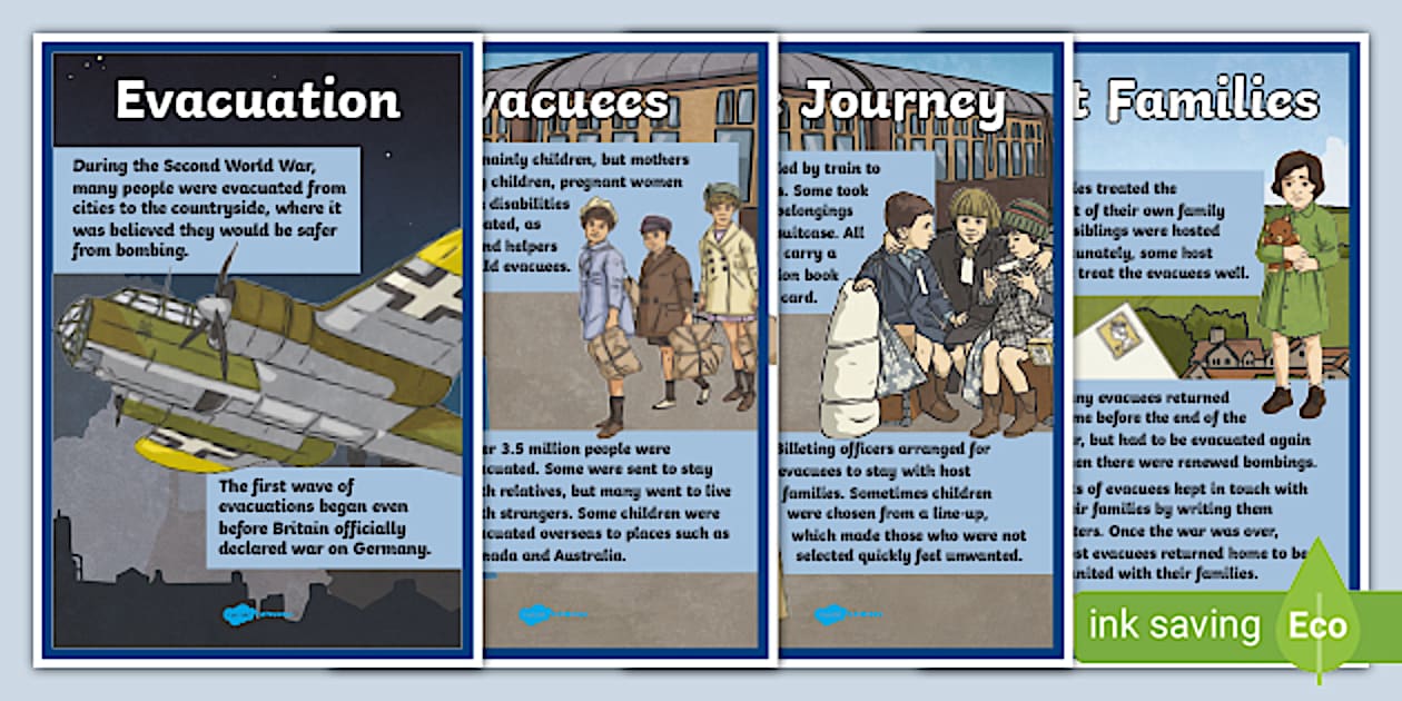 WW2 Evacuation Posters