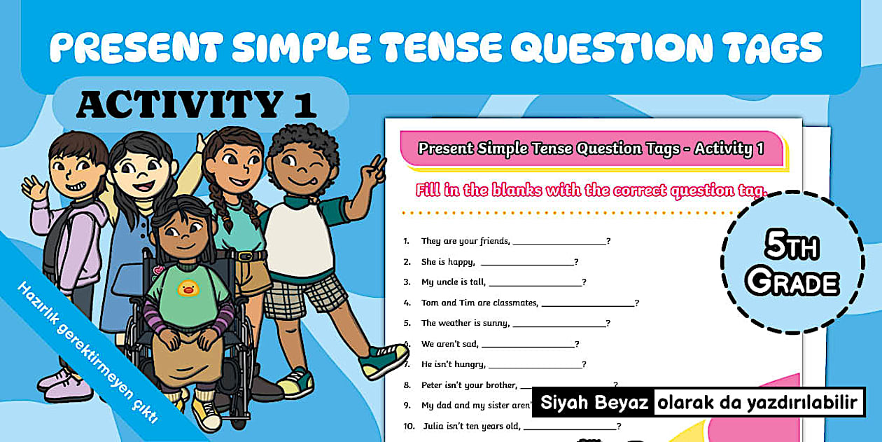 Present Simple Tense Question Tags | Activity 1-Twinkl