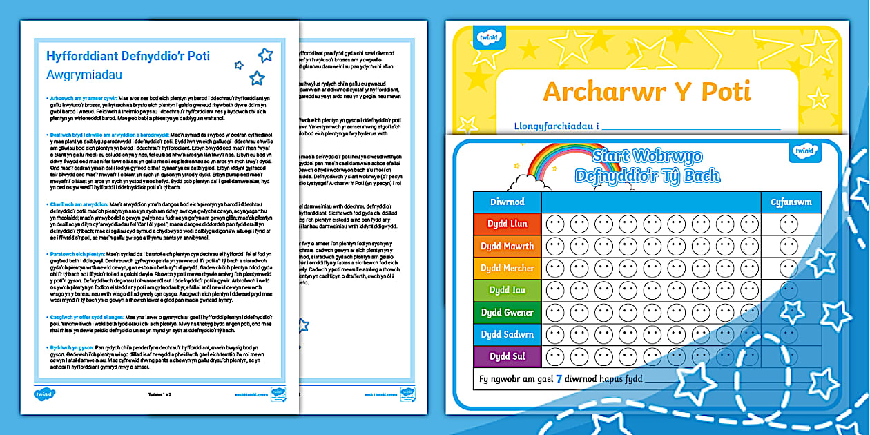 Cyfarwyddyd Hyfforddiant Tŷ Bach (teacher made) - Twinkl