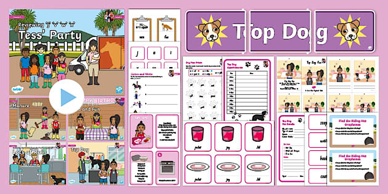 Graphemes and Vowel Diagraphs Recap - Level 3 Week 11 Pack