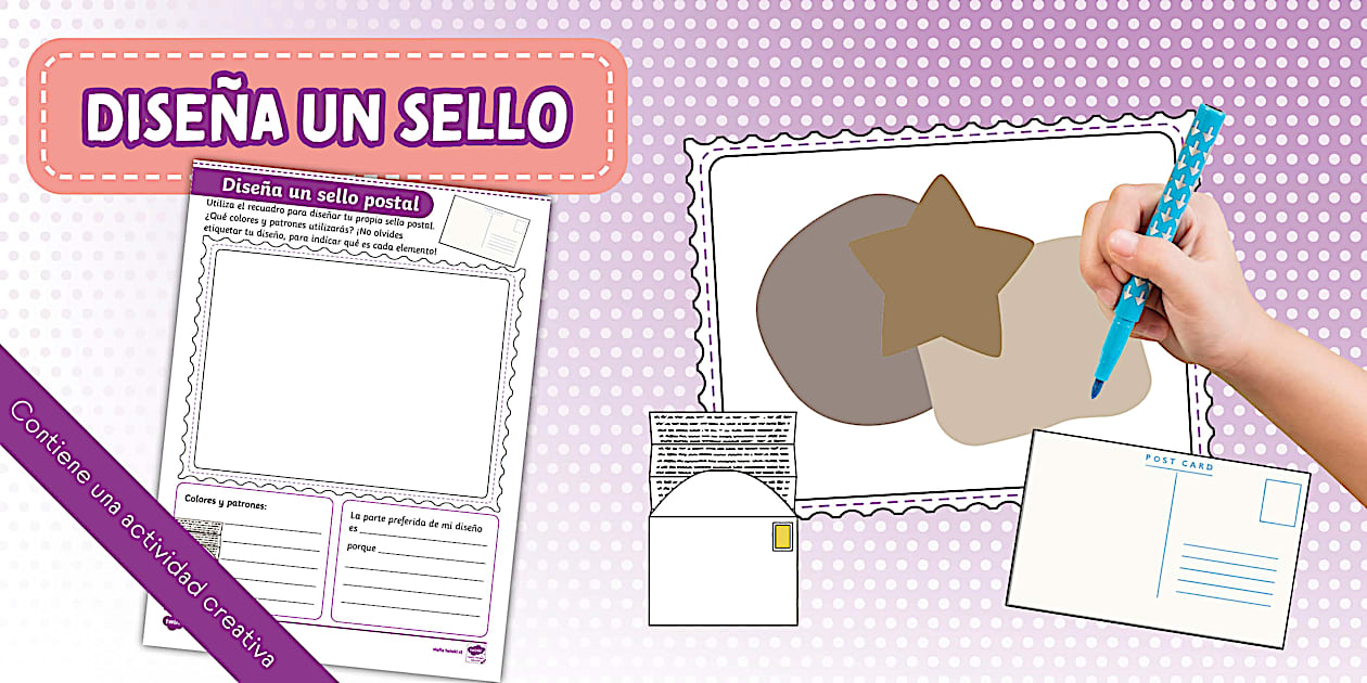 Guía de trabajo: Diseña un sello postal