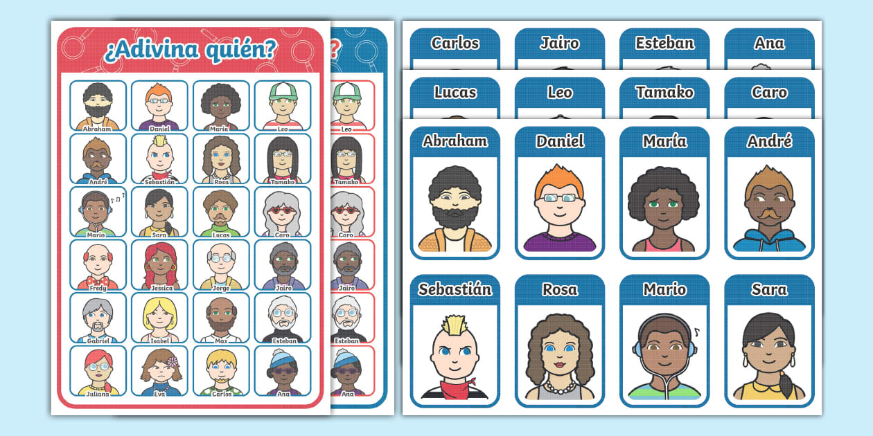 Juego de mesa: Adivina quién - Twinkl Colombia