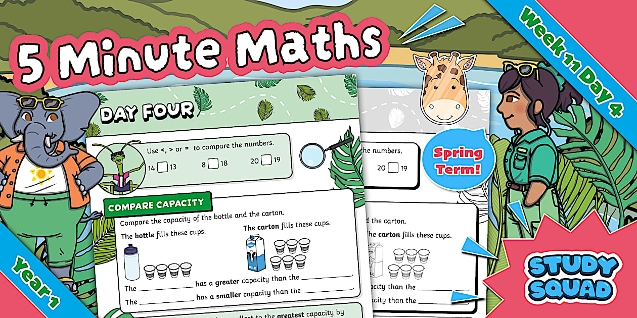 👉 Study Squad 5 Minute Maths - Year 1 Spring - Week 11 Day 4