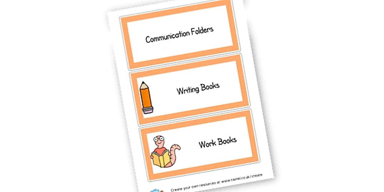 Drawer Labels (teacher made) - Twinkl