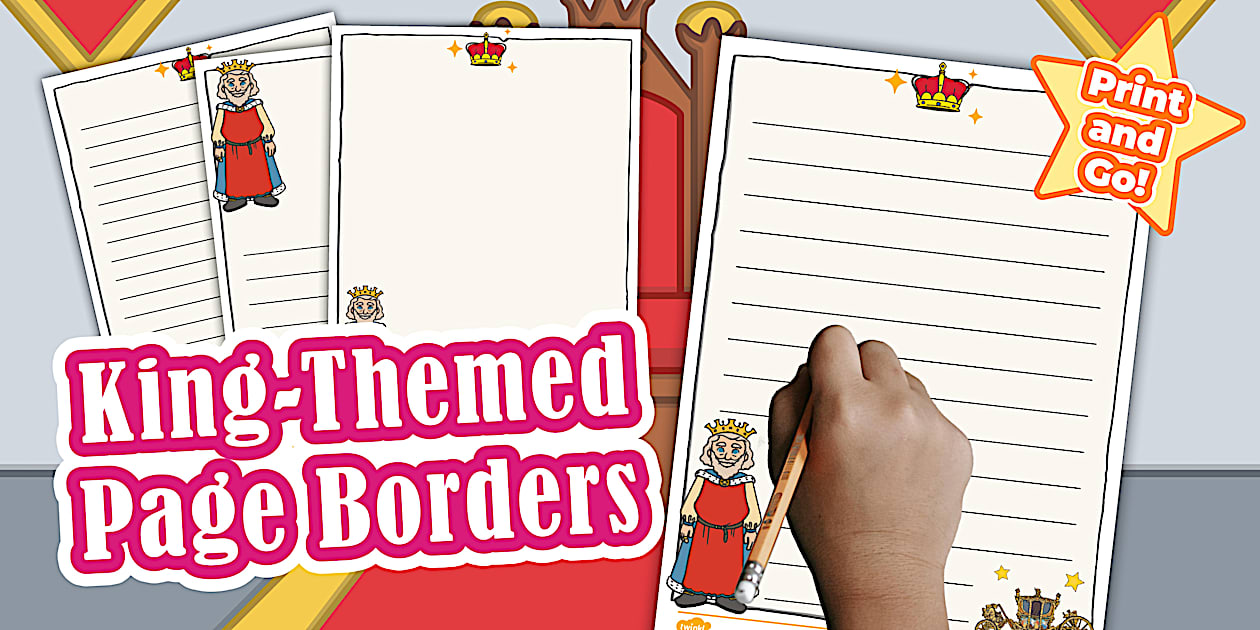 King-Themed Page Borders