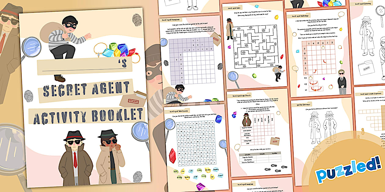 Secret Agent Spy Activity Booklet | Twinkl Puzzled - Twinkl